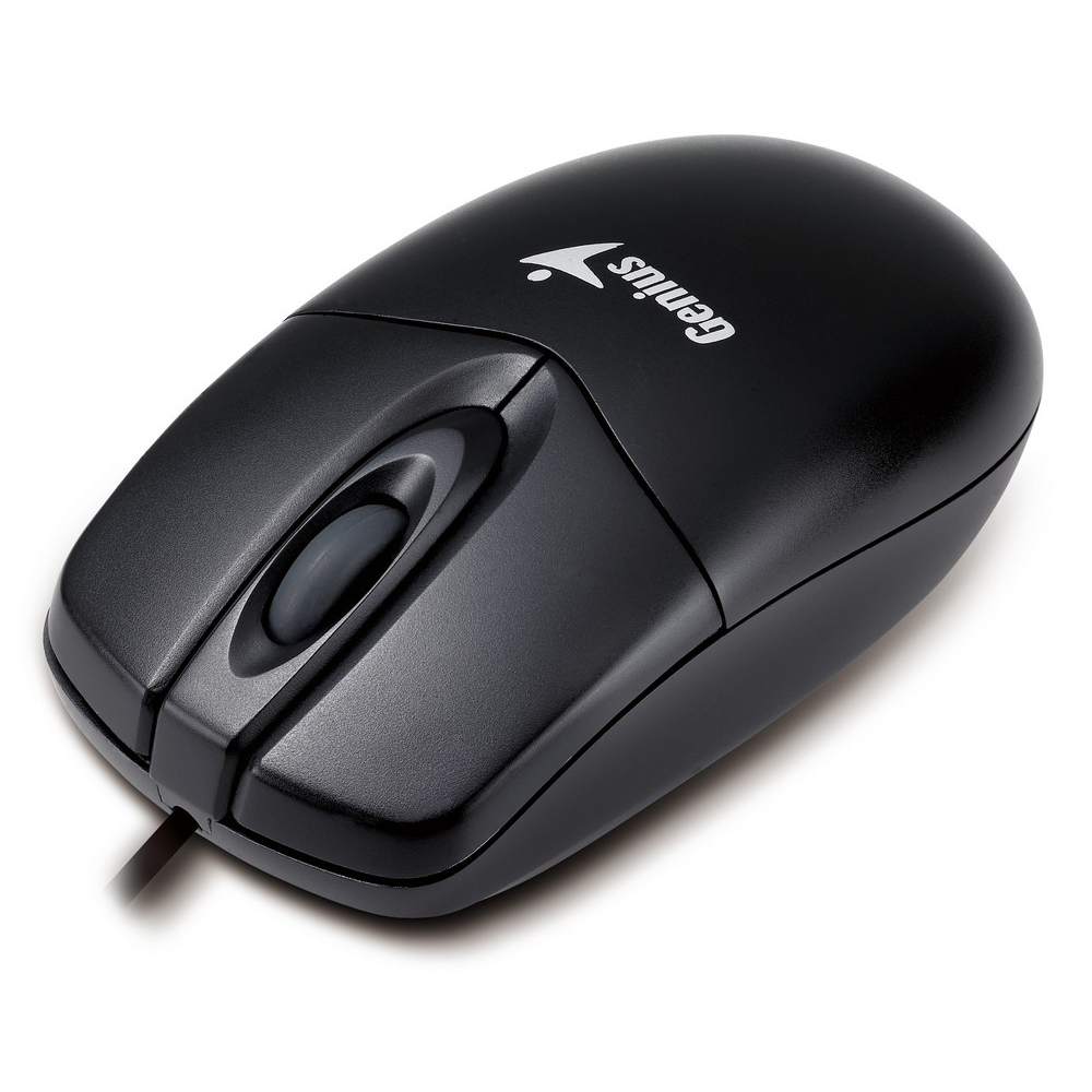 gITec Online Shop -Genius NetScroll 200 Black Laser Mouse, USB