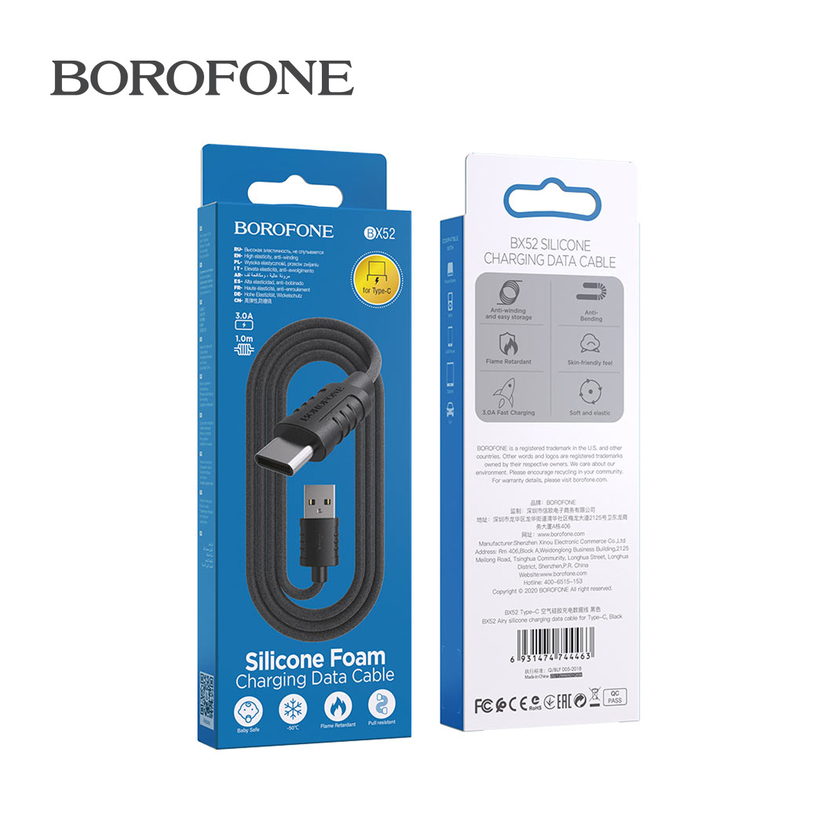 gITec Online Shop -BOROFONE BX52 Type-C Airy silicone