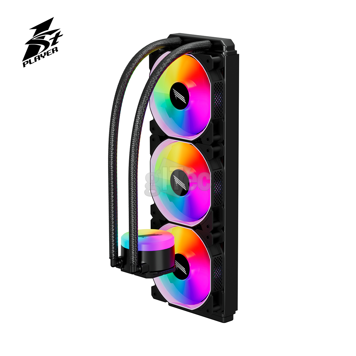 gITec Online Shop -1STPLAYER THUNDERSTORM TS2 360 TS2-360BK A-RGB BLACK